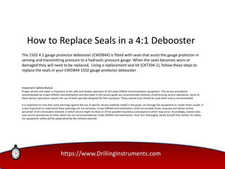 How to Replace Debooster Seals | PPTX