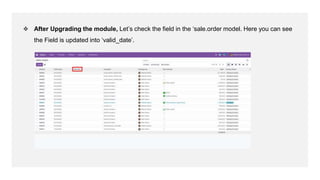 Replacing a Field in Tree View Odoo 15 | PPTX