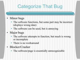 How to report a bug | PPT