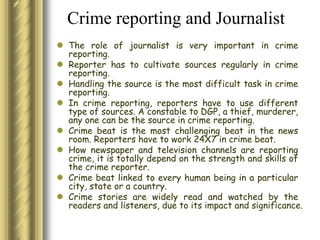 Reporting Crime : Tools and Tips | PDF