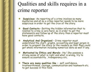 Reporting Crime : Tools and Tips | PDF