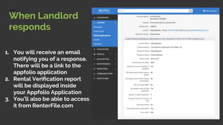 How to request rental history verifications inside AppFolio | PPTX ...
