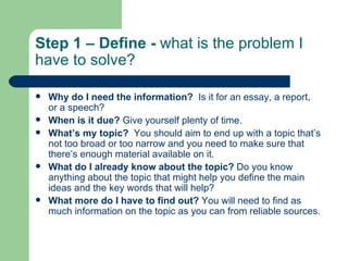 How to research a topic | PPT