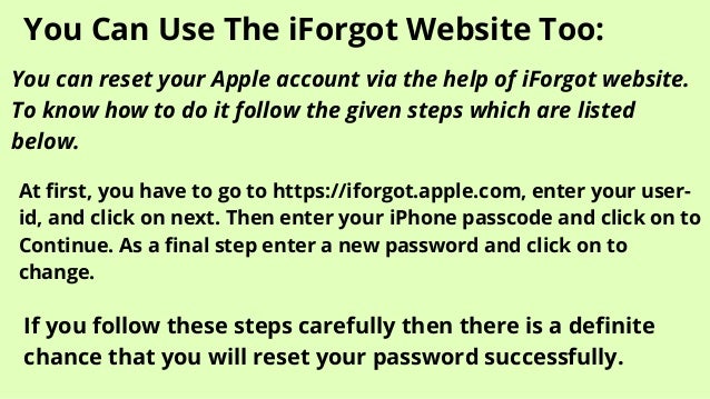 How To Reset Apple Account Password? | PPT