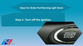 How to Reset BMW Brake Pad Warning Light A Step-by-Step Guide | PPT