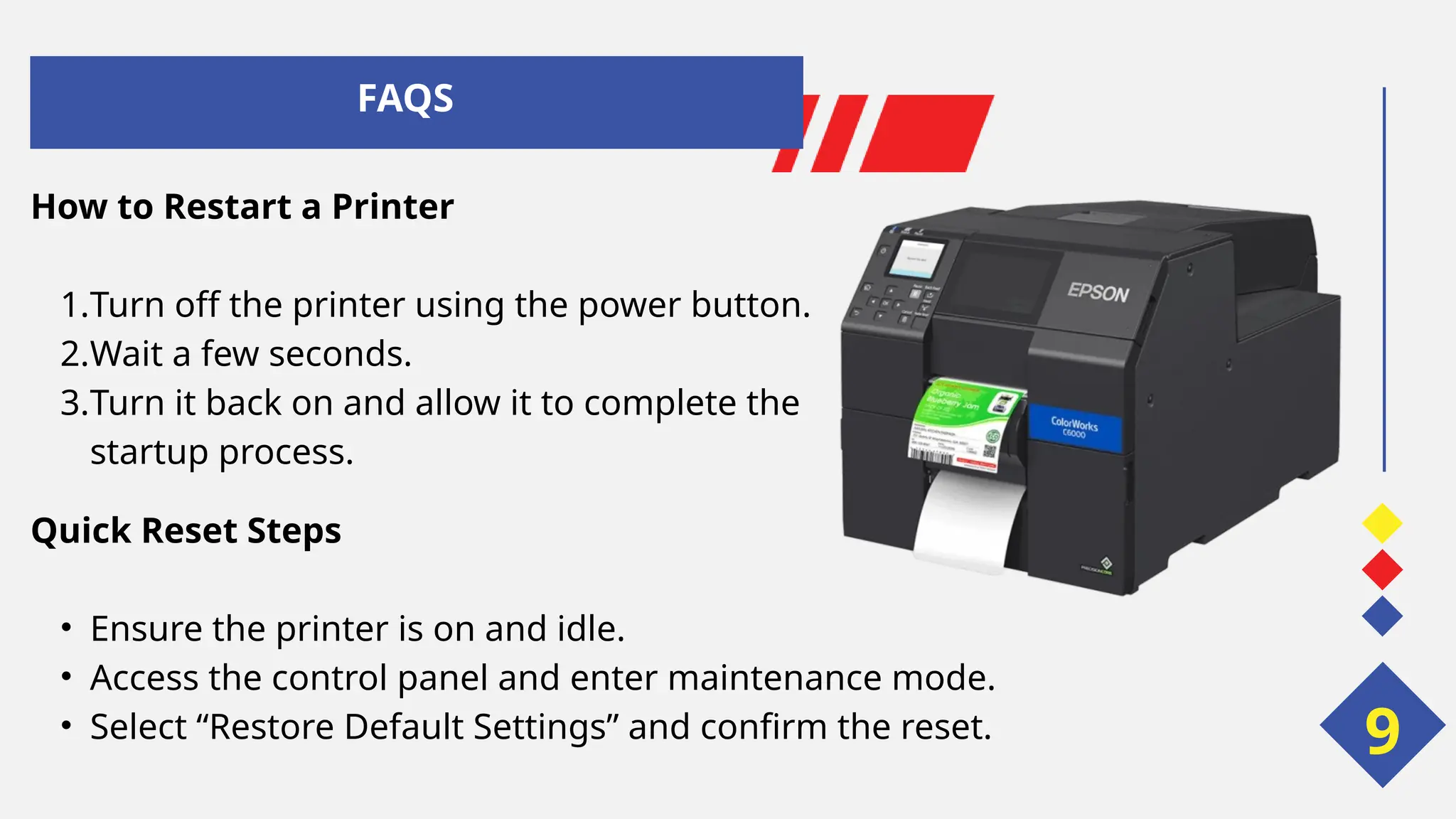 How to Reset Epson Printer to Factory Settings | PPT