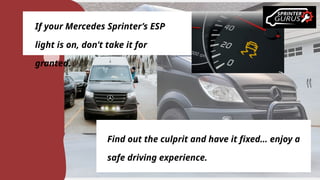 How to Reset Mercedes Sprinter ESP Warning Light | PPT