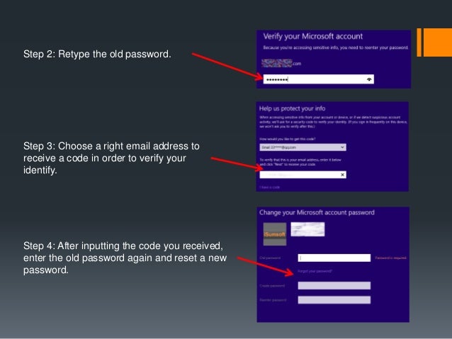 Reset Forgotten Microsoft Account Password For Windows 10 8