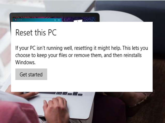 Windows 10: How to reset default settings | PPT