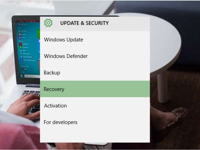 Windows 10: How to reset default settings
