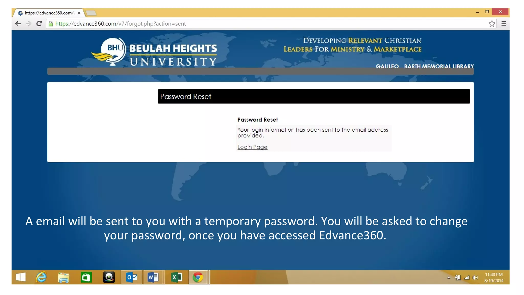 How to reset your password | PPS