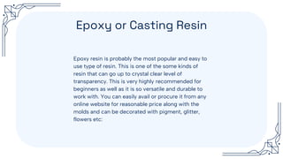 Basics Of Resin | PPTX