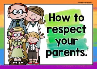 Showing Respect To Parents Clipart