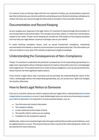 How to Respond to a Legal Notice without Compromising Your Rights | PDF
