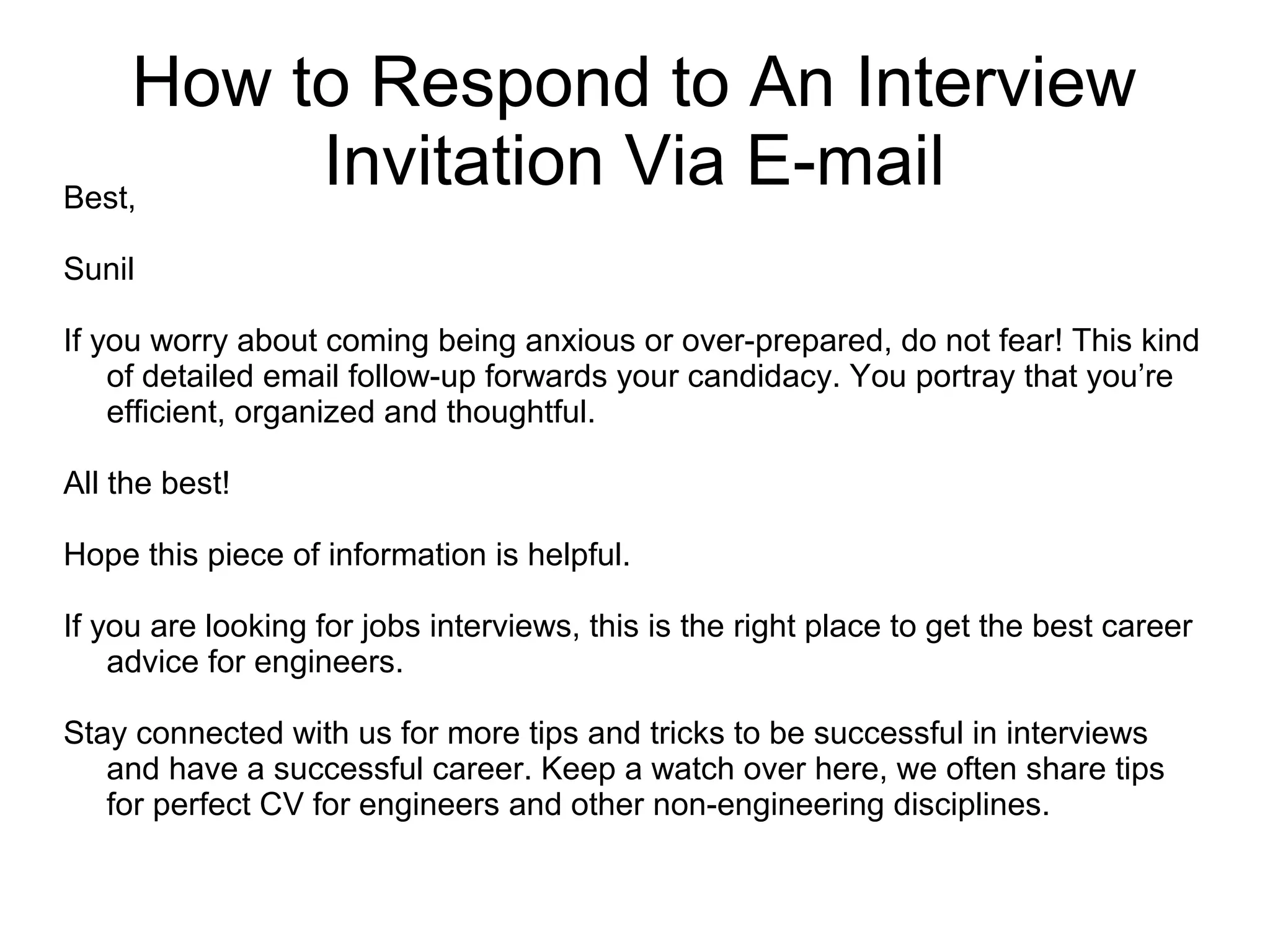 How to respond_to_an_interview_invitation_via_e-ma | PPT