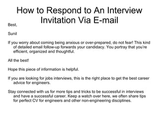 How to respond_to_an_interview_invitation_via_e-ma | PPT