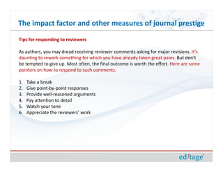 How to respond to comments by peer reviewers | PDF
