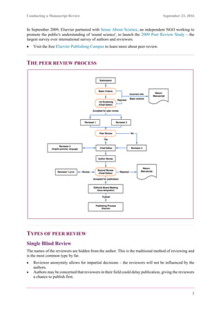 How to Review a Manuscript (By Elesvier) | PDF