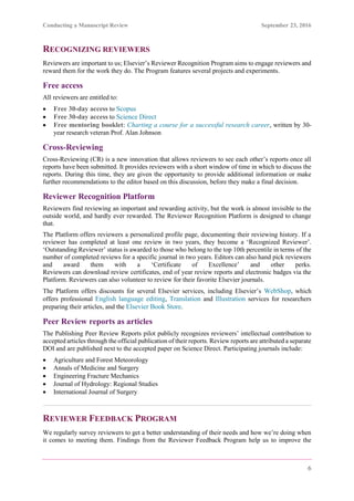 How to Review a Manuscript (By Elesvier) | PDF