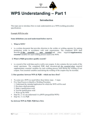 How to review wps part 1 (mau company) | PDF