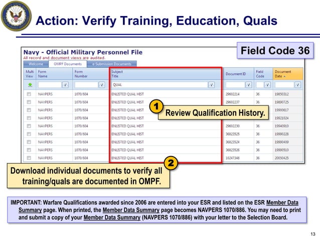 How to review your ompf and esr (step by-step guide) 17 apr 2013 | PPTX ...