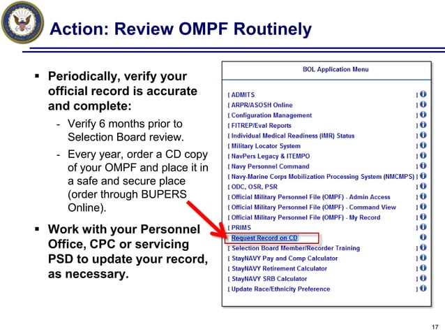 How to review your ompf and esr (step by-step guide) 17 apr 2013 | PPTX ...