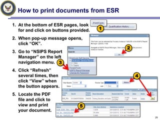 How to review your ompf and esr (step by-step guide) 17 apr 2013 | PPTX