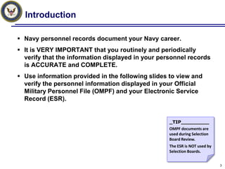 How to review your ompf and esr (step by-step guide) 17 apr 2013 | PPTX