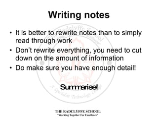How to revise | PPT