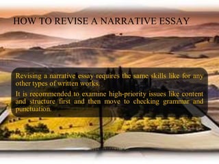 How to revise a narrative essay | PPT