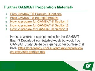 How to Revise for the GAMSAT | PPTX