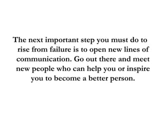 How To Rise From Failure In 5 Simple Steps | PPT