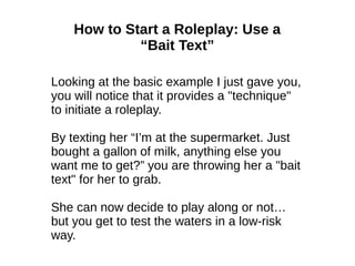 How to Roleplay With a Girl Over Text - 4 Example Roleplaying ...