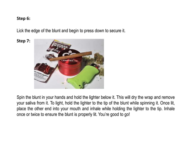 How to Roll Blunt in 7 Steps - Seattle Cannabis Co. | PPT