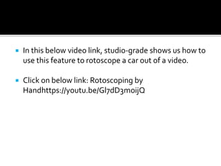 How to Rotoscope in After Effects | PPTX