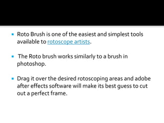 How to Rotoscope in After Effects | PPTX