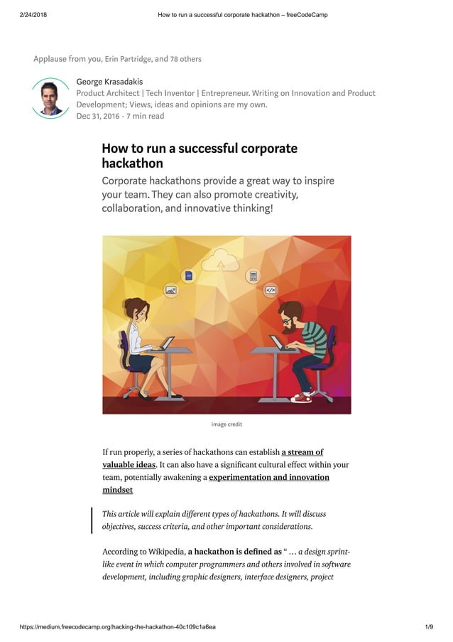 How to run a successful corporate hackathon | PDF
