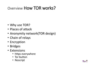 How TOR works? | PPTX
