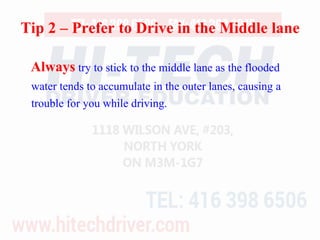 How to safely drive in the rain | PPTX