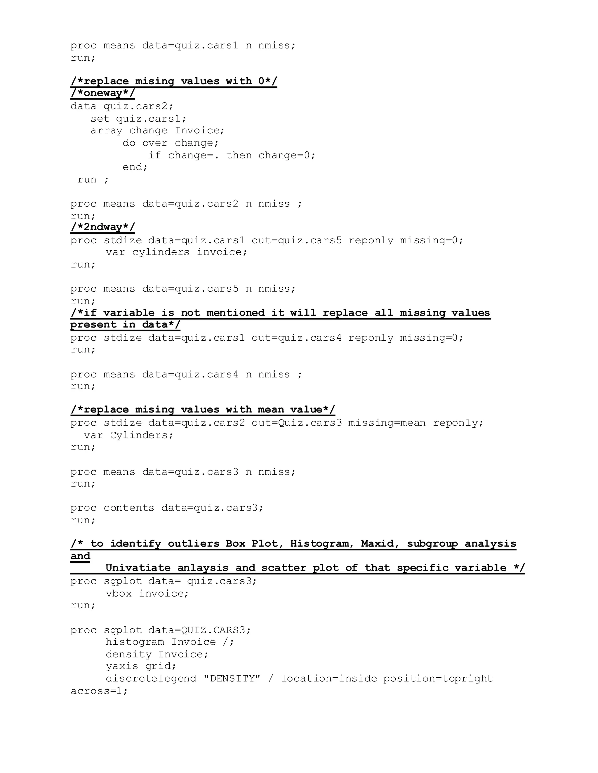 How to sas codes and tricks | PDF