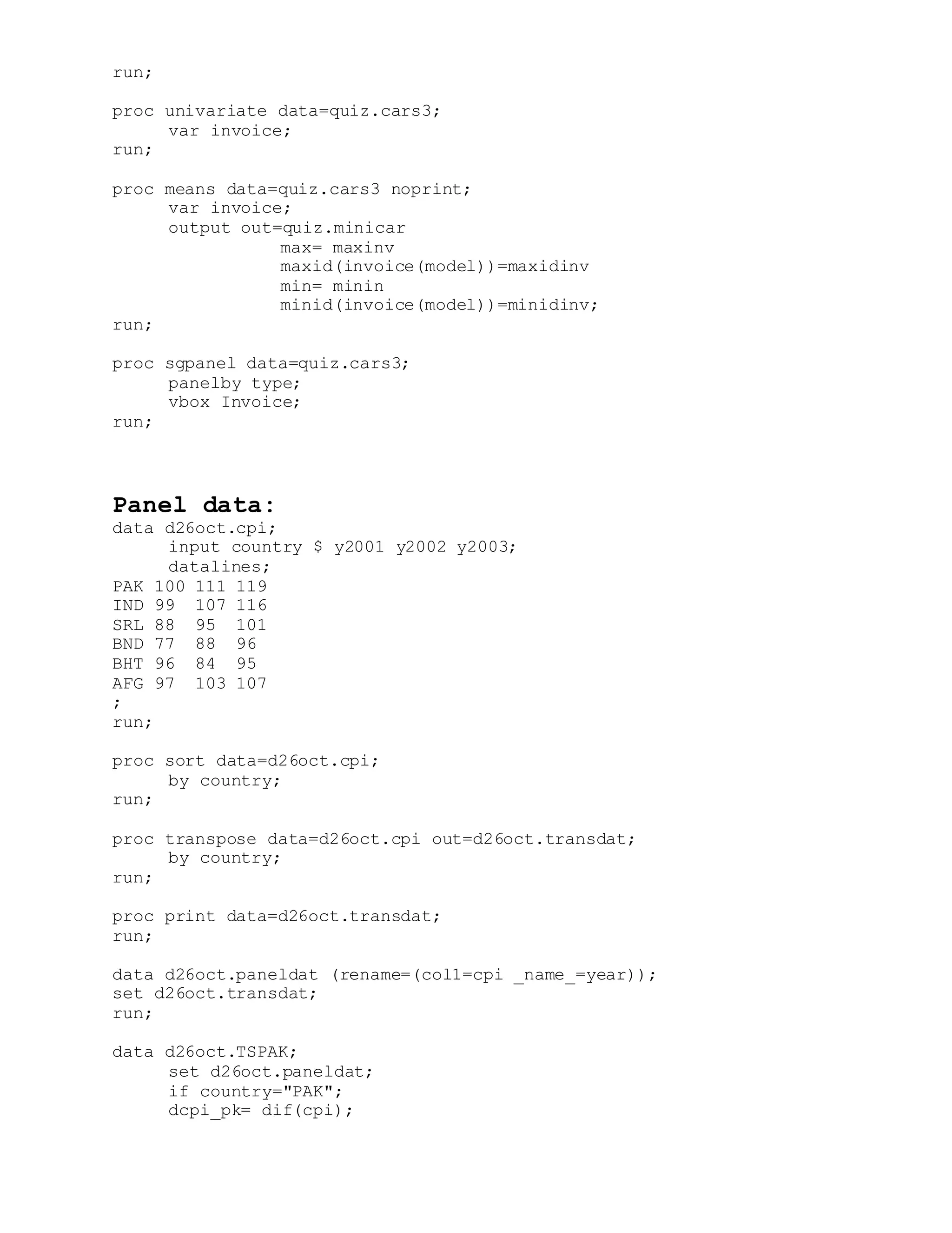 How to sas codes and tricks | PDF
