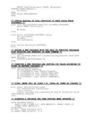 How to sas codes and tricks | PDF