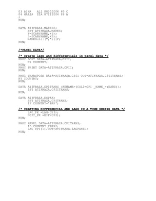 How to sas codes and tricks | PDF