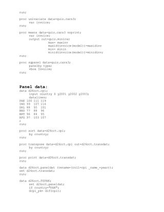 How to sas codes and tricks | PDF