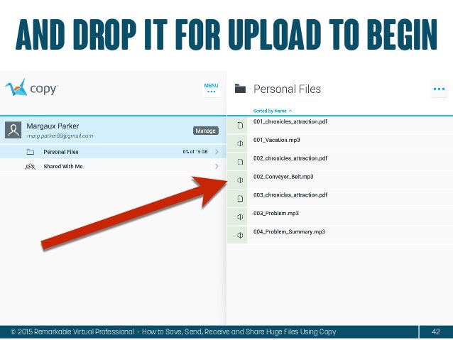 How to save send receive and share huge files using copy denisefredel…