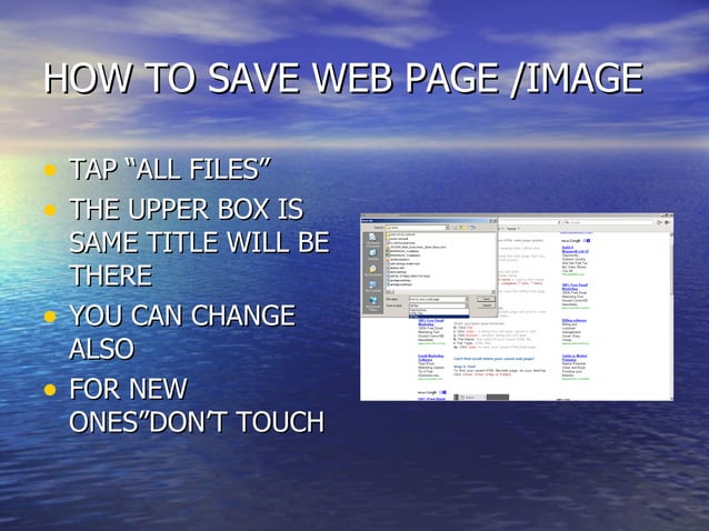 How To Save Web Page | PPT
