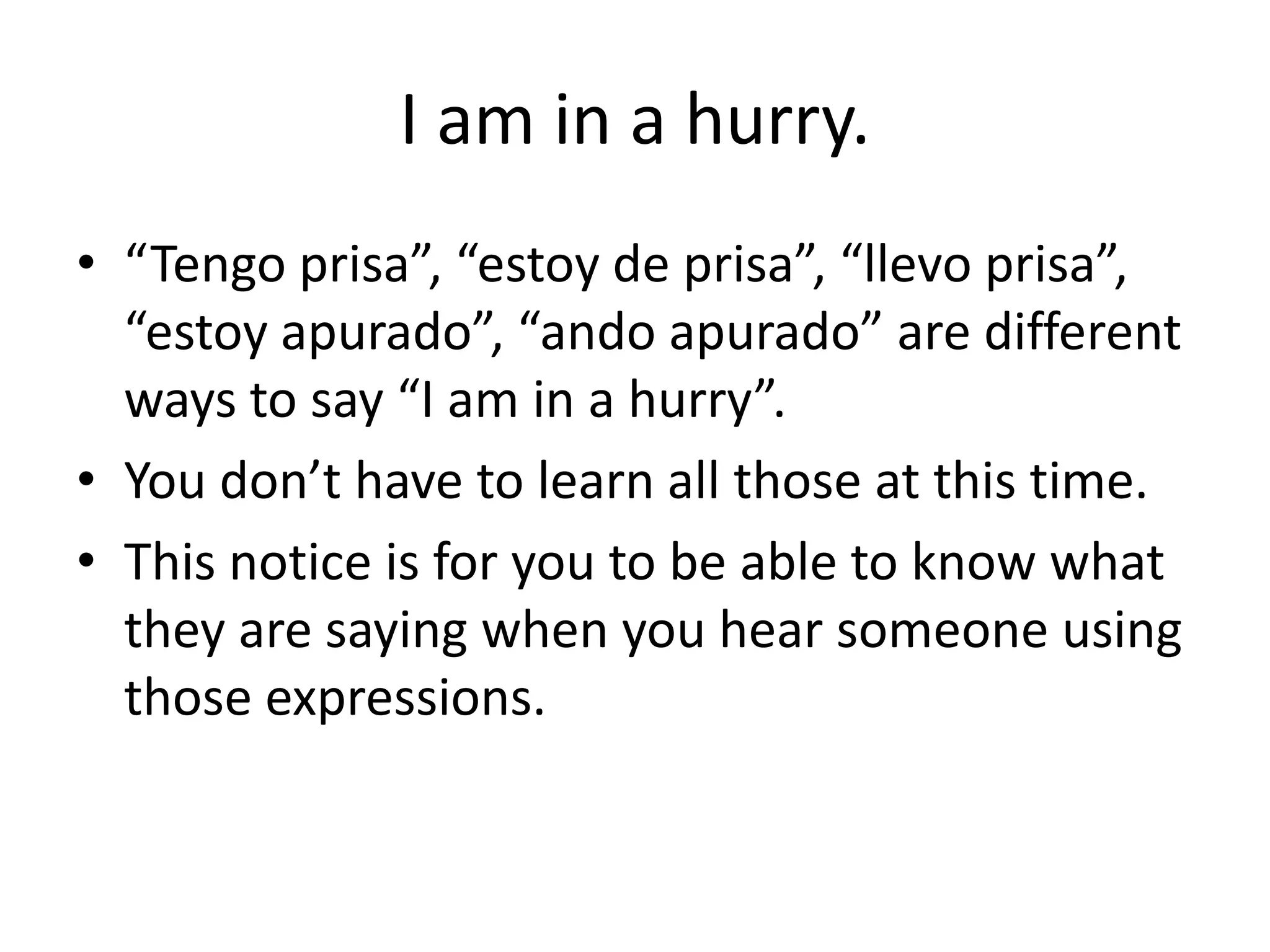 How to Say "I Am" in Spanish | PPTX