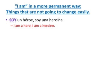 How to Say "I Am" in Spanish | PPTX