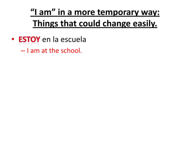 How to Say "I Am" in Spanish | PPTX