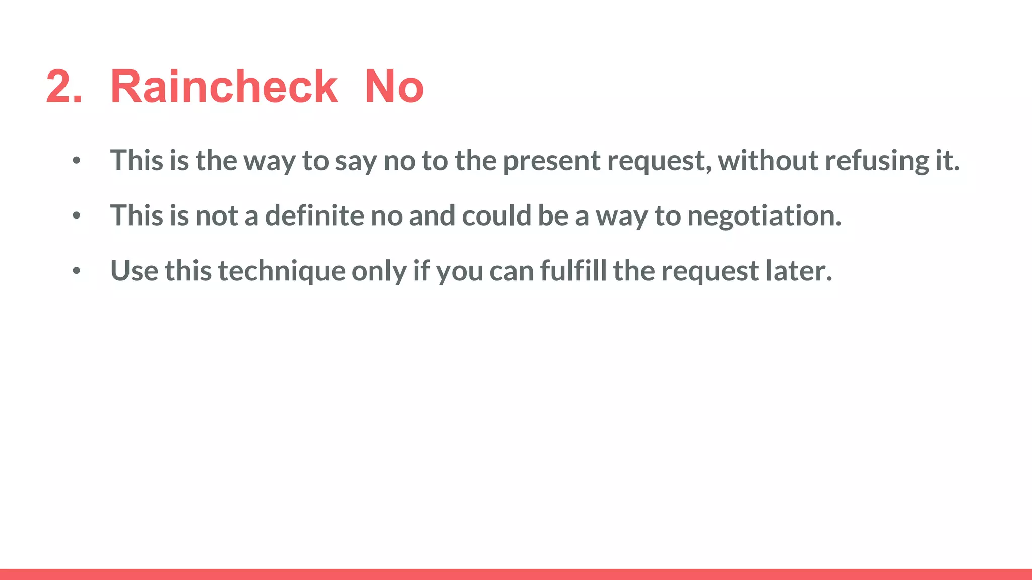 How to say no | PPTX